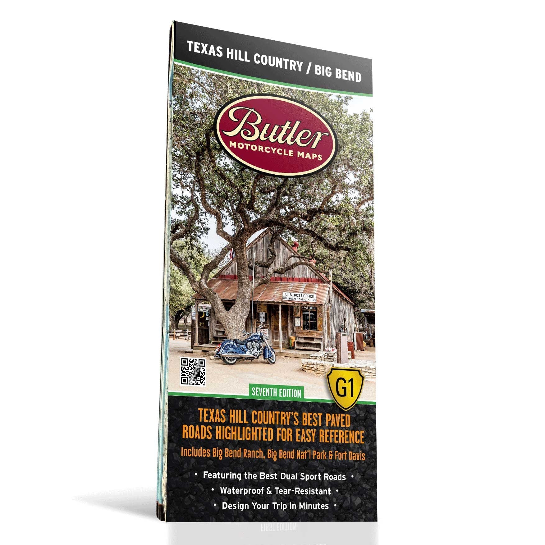 Texas Hill Country/Big Bend G1 Butler Map - 7th Edition – Moto Motto